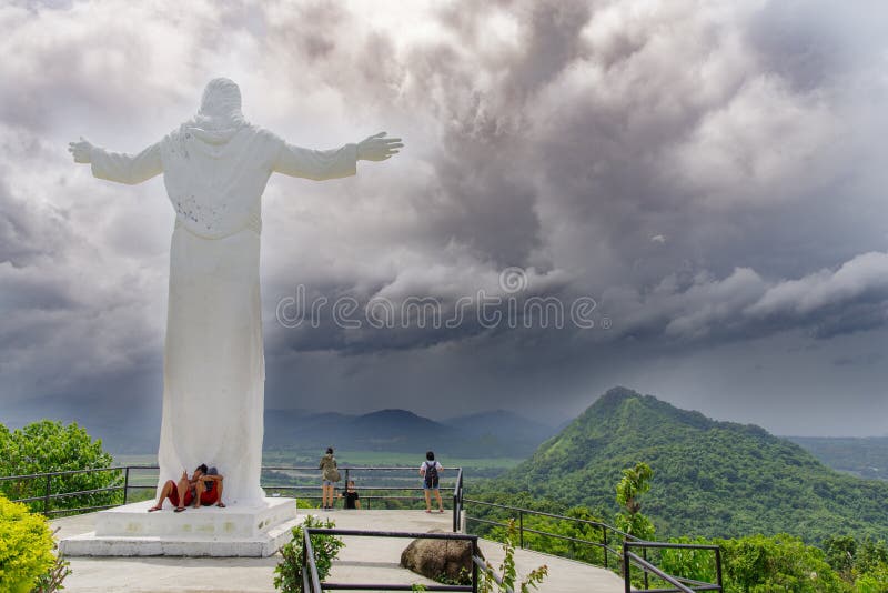 July 29, 2017 Jesus Statue at the Monasterio De Tarlac Editorial Stock ...