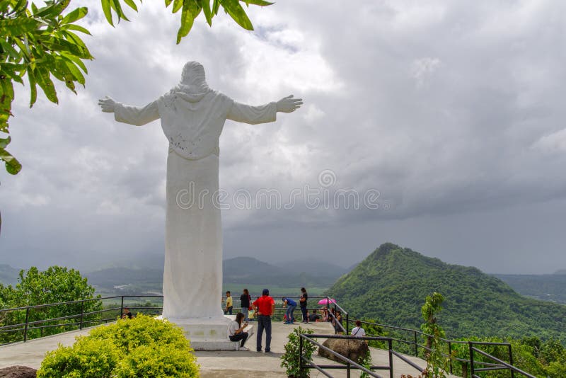 July 29, 2017 Jesus Statue At The Monasterio De Tarlac Editorial ...