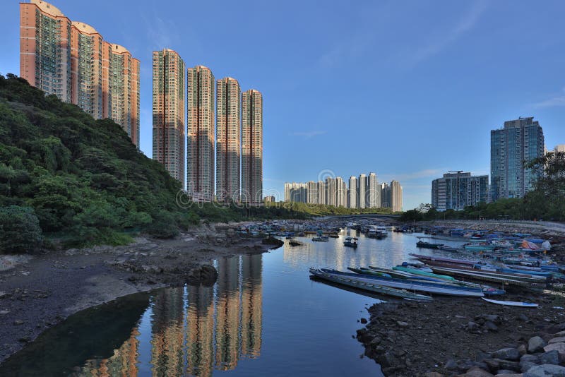 15 July 2021 the Landscape of Tiu Keng Leng Pier, Hk Editorial Stock ...