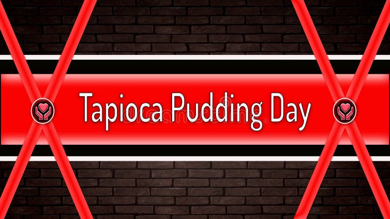 Happy Tapioca Day stock vector. Illustration of entertainment - 223142924