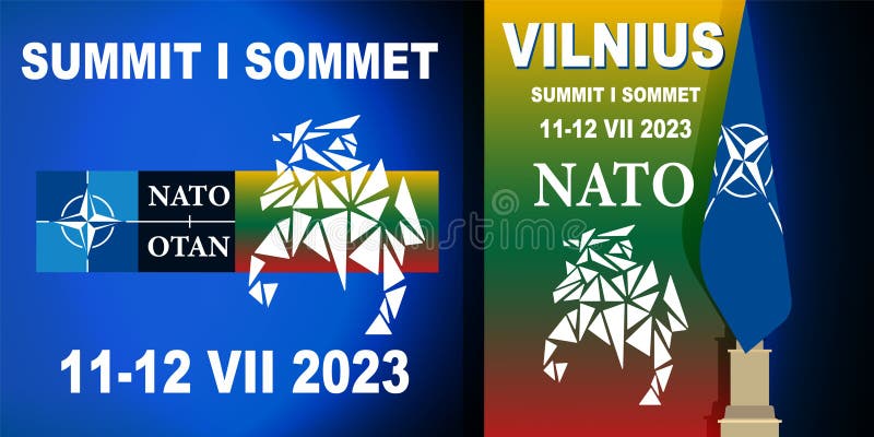 July 11, 12, 2023, the NATO Summit Will Be Held in Vilnius. Logo of the ...
