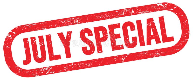JULY SPECIAL, Text Written on Red Stamp Sign Stock Illustration ...