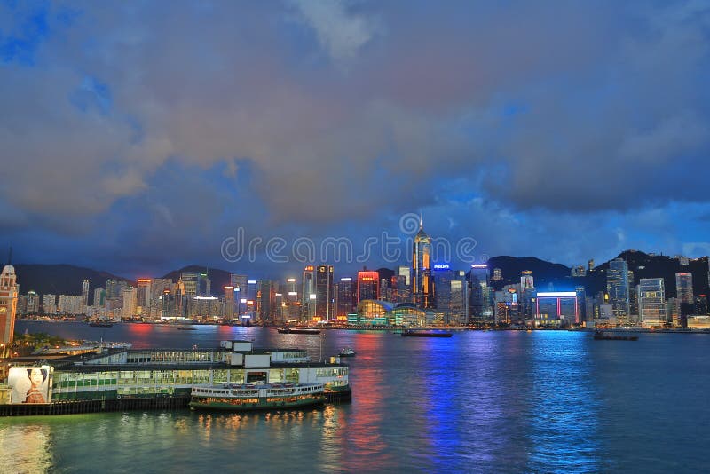 Star Ferry Terminal in Tsim Sha Tsui Waterfront 1 July 2012 Editorial ...