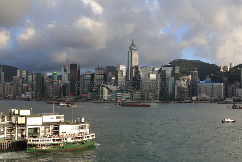 Star Ferry Terminal in Tsim Sha Tsui Waterfront 1 July 2012 Editorial ...