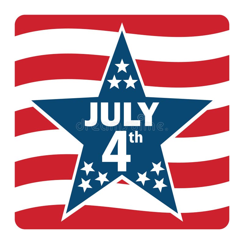 July 4th Design. Vector Illustration Decorative Design Stock Vector ...