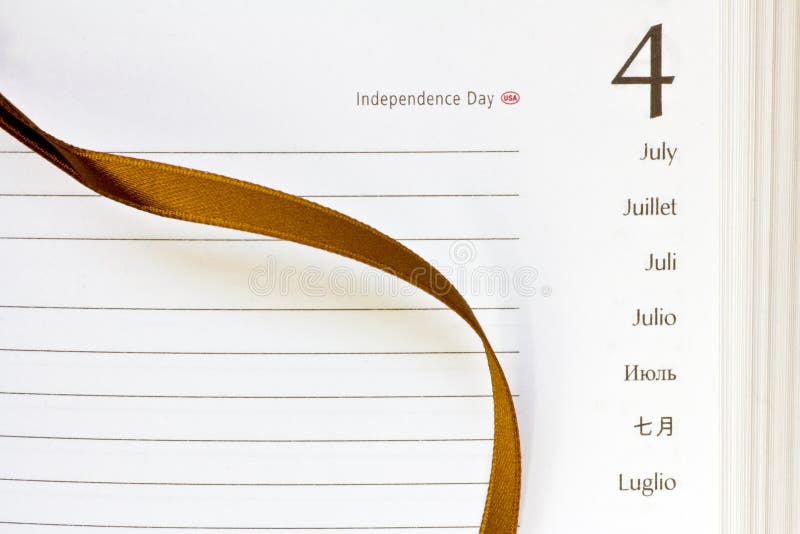 July 4th diary stock photo. Image of paper, agenda, american - 30659470