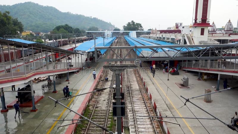 July 4th 2022 Haridwar India. Aerial View of Haridwar Railway Junction ...