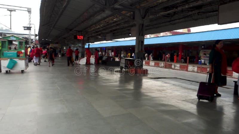 July 4th 2022 Punjab India. a Train Arriving on the Platform. Northern ...