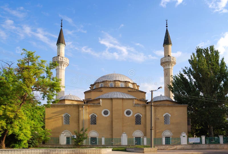 Juma-Jami Mosque in Yevpatoria. Crimea. Stock Image - Image of ...