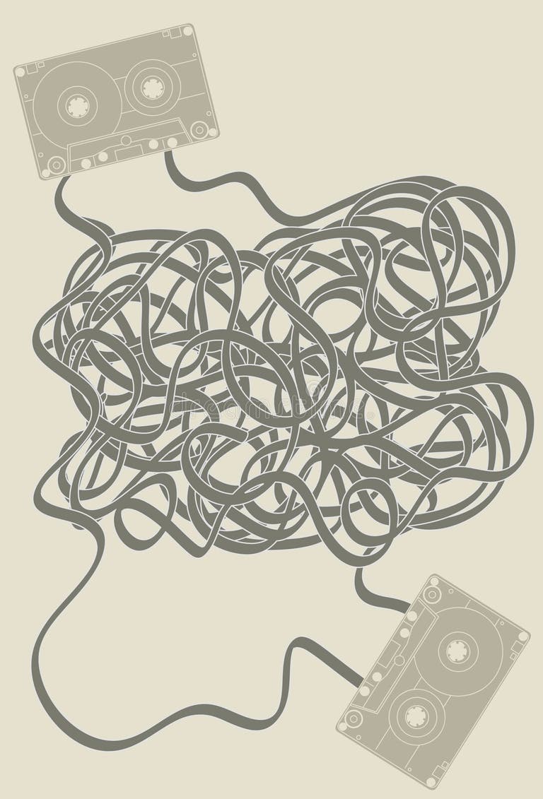 Broken Audio Cassette Tape Stock Illustrations – 52 Broken Audio ...