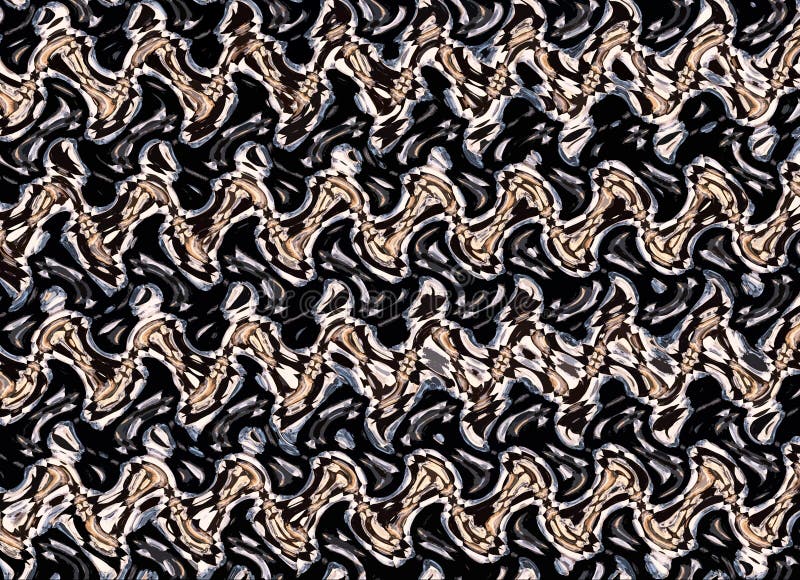 Jumbled Up Earthy Toned Texture Pattern Stock Illustration ...