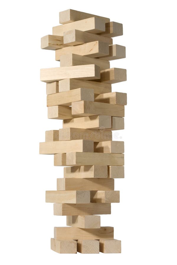Jumbling Tower with Clippath Stock Photo - Image of knock, piece: 2146968
