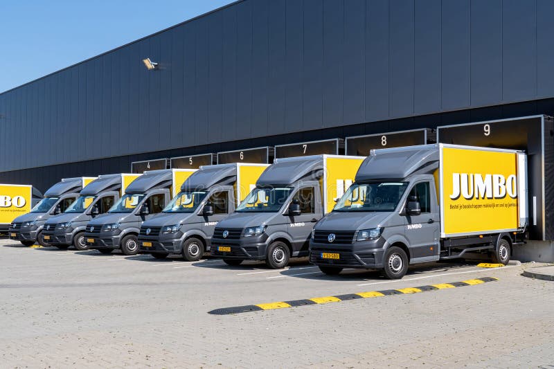 Jumbo delivery vans editorial image. Image of supermarket - 335723125