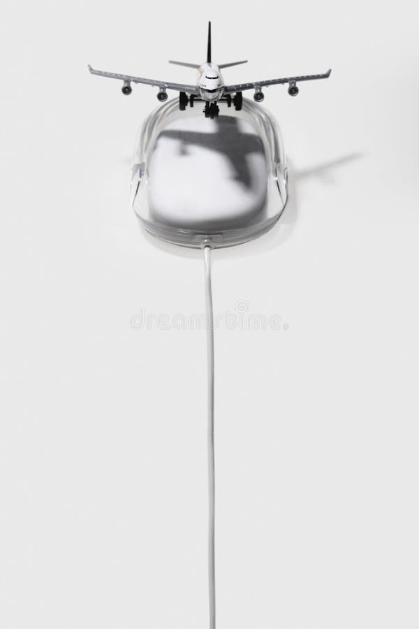 Jumbo Jet Apple Macintosh Computer Mouse Digital Composite Stock Photos ...