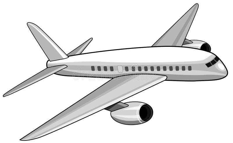 Jumbo jet flying stock illustration. Illustration of aircraft - 3073204