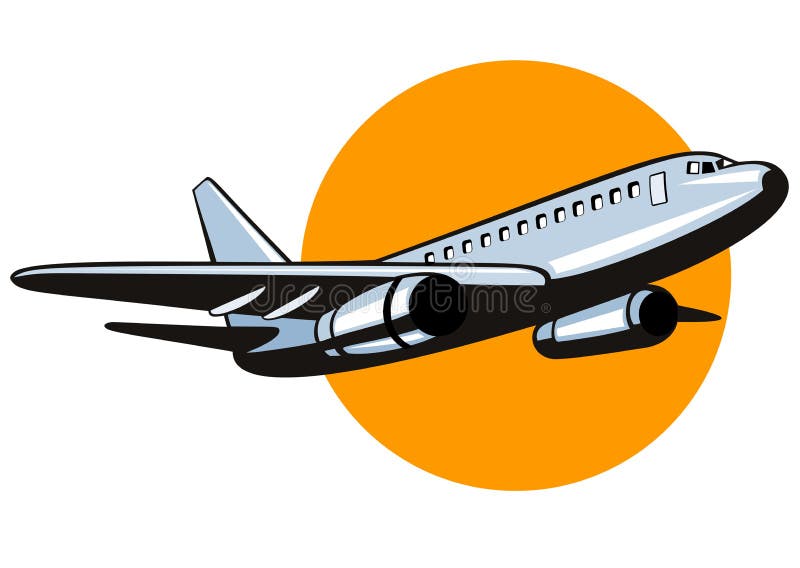 Jumbo jet plane stock vector. Illustration of landing - 2658432