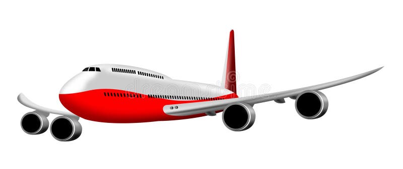 Jumbo jet plane stock vector. Illustration of cockpit - 3168521