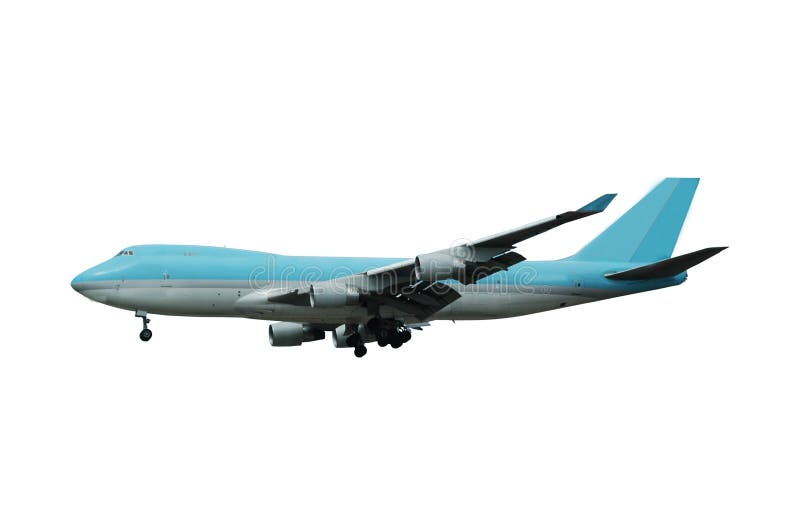 Jumbo Plane. White Background Stock Image - Image of aircraft, bright ...
