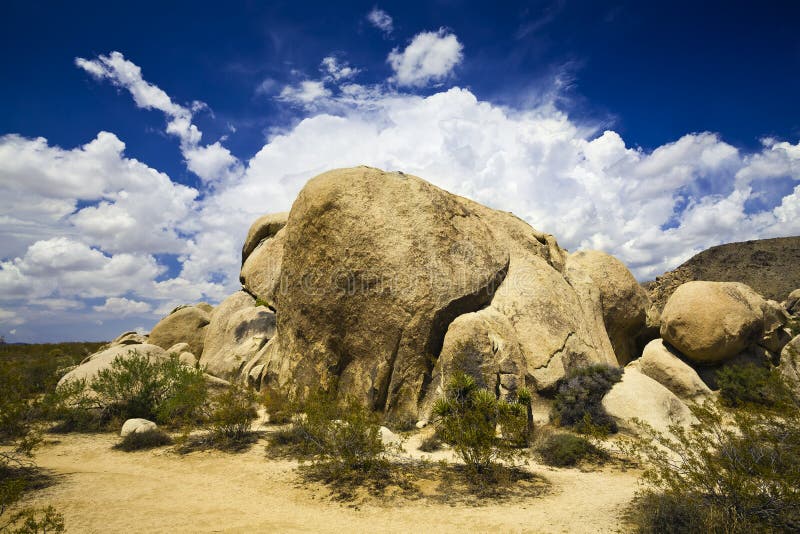 Jumbo rocks stock image. Image of jumbo, park, blue, desert - 26550199