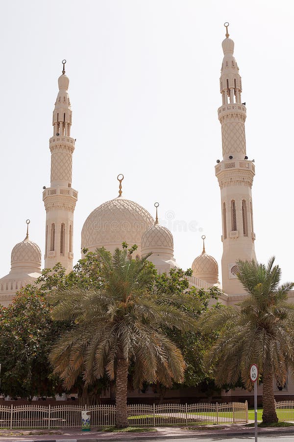 Moschee in Dubai Nachts, UAE Stockbild - Bild von architektonisch ...
