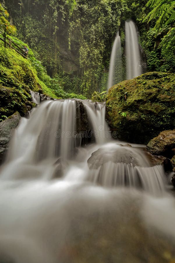 Jumog Waterfall, Solo, Central Java, Indonesia Stock Image - Image of ...