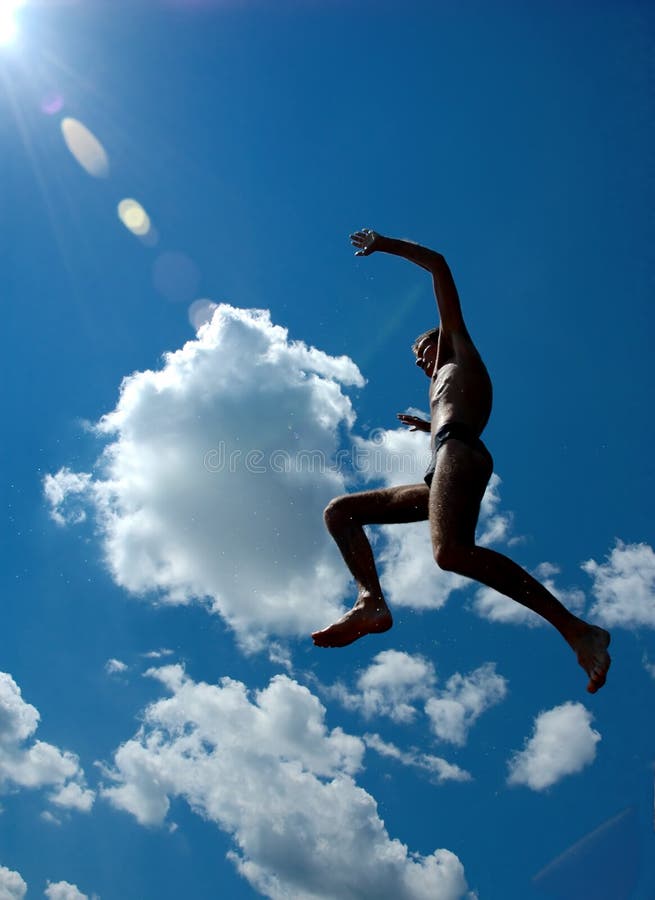 Jump stock image. Image of people, summer, freedom, leaping - 1053939
