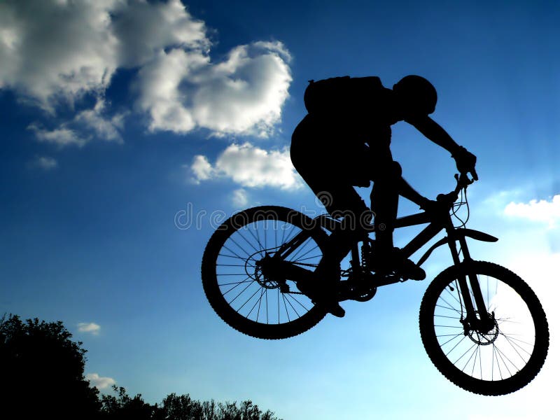 Bike rider high jump stock image. Image of biker, pedal - 2221641