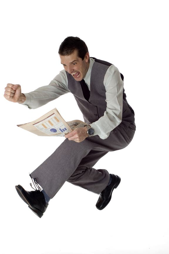 Jump stock image. Image of concept, leap, reading, newspaper - 1888825