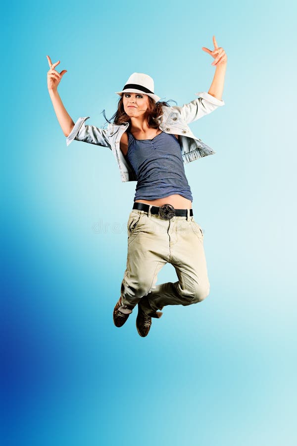 Jump stock image. Image of fashion, motion, male, beautiful - 24783059
