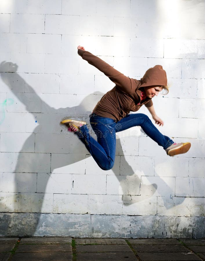 Jump. stock image. Image of happiness, flexibility, exercising - 5130475