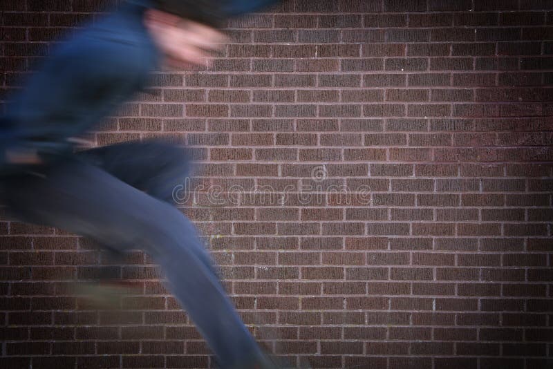 Jump stock image. Image of industrial, brick, bound, active - 937205