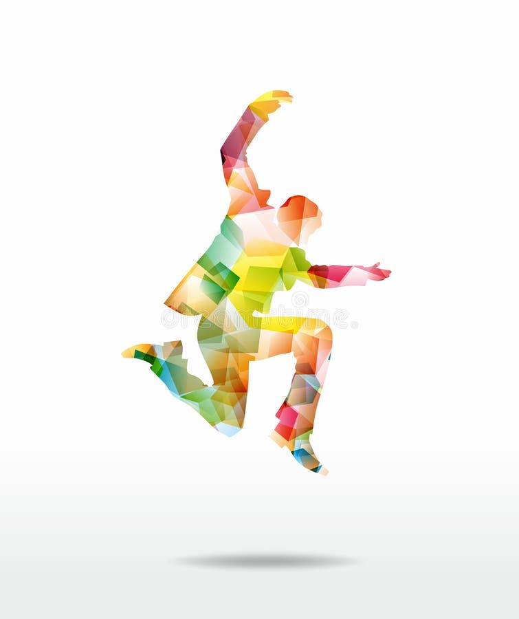Jump stock illustration. Illustration of success, suit - 41017527