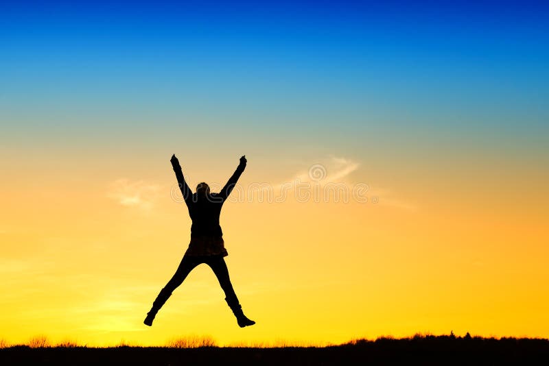 Jump stock photo. Image of active, sunrise, jumping, freedom - 38832986