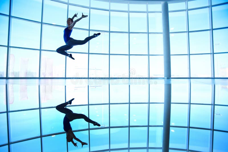 Jump and fly stock image. Image of modern, freedom, active - 26816823