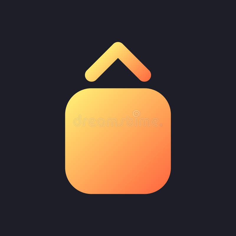 Jump Animation Orange Solid Gradient Ui Icon for Dark Theme Stock ...