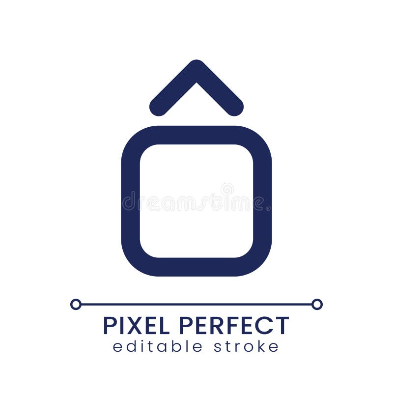 Jump Animation Pixel Perfect Linear Ui Icon Stock Vector - Illustration ...