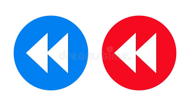 Jump Backward Icon Flat Trendy Round Button Set Stock Vector ... Jump Backward Icon Flat Trendy Round Button Set Stock Vector ...