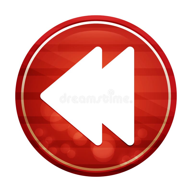 Jump Backward Icon Metallic Grunge Abstract Red Round Button ...