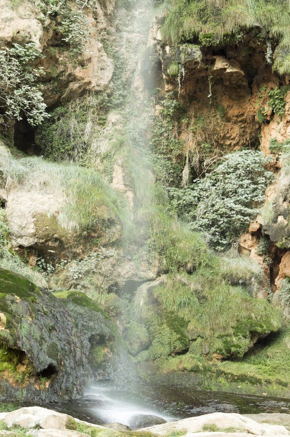 Waterfall in Navajas stock photo. Image of spain, motion - 78215958