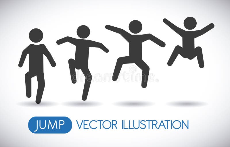 Jump design stock vector. Illustration of high, competition - 46185896