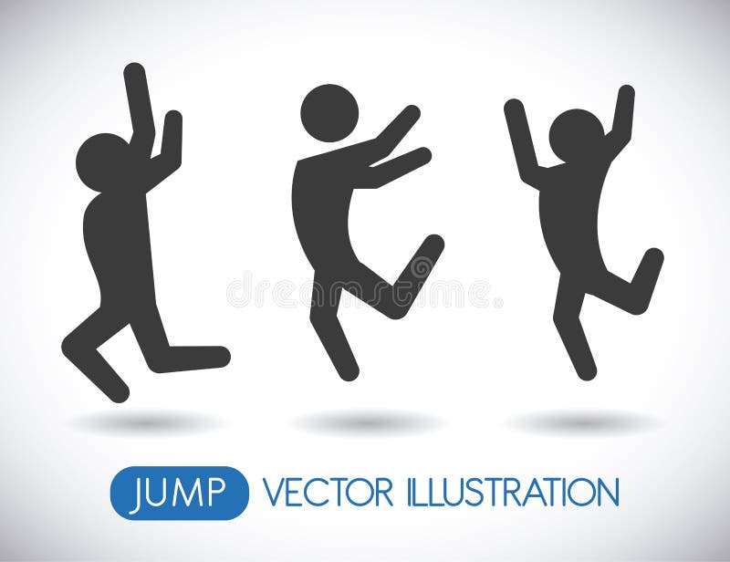Jump design stock vector. Illustration of success, gymnastics - 46185885