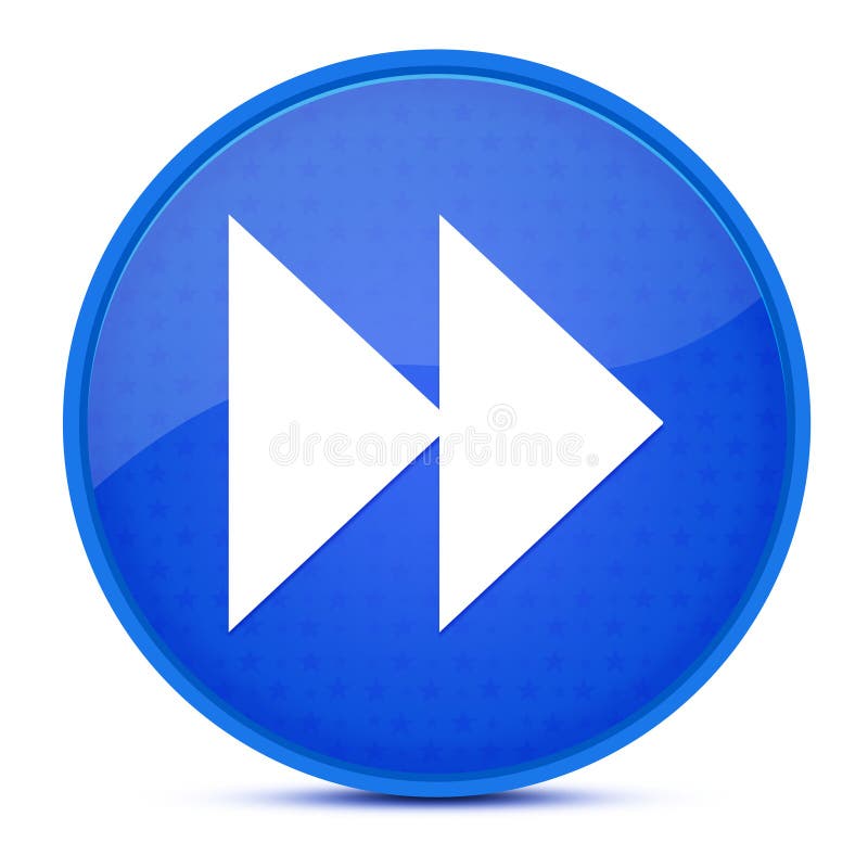 Jump Forward Aesthetic Glossy Blue Round Button Abstract Stock ...