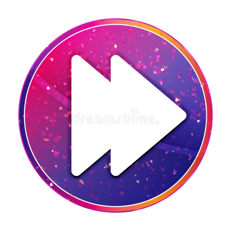 Jump Forward Icon Eyeball Blue Round Button Stock Illustration ...