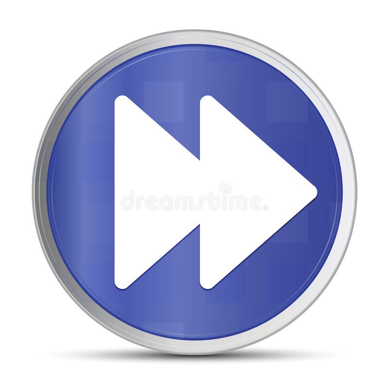 Jump Forward Icon Flat Vector Round Button Clean Black and White Design ...