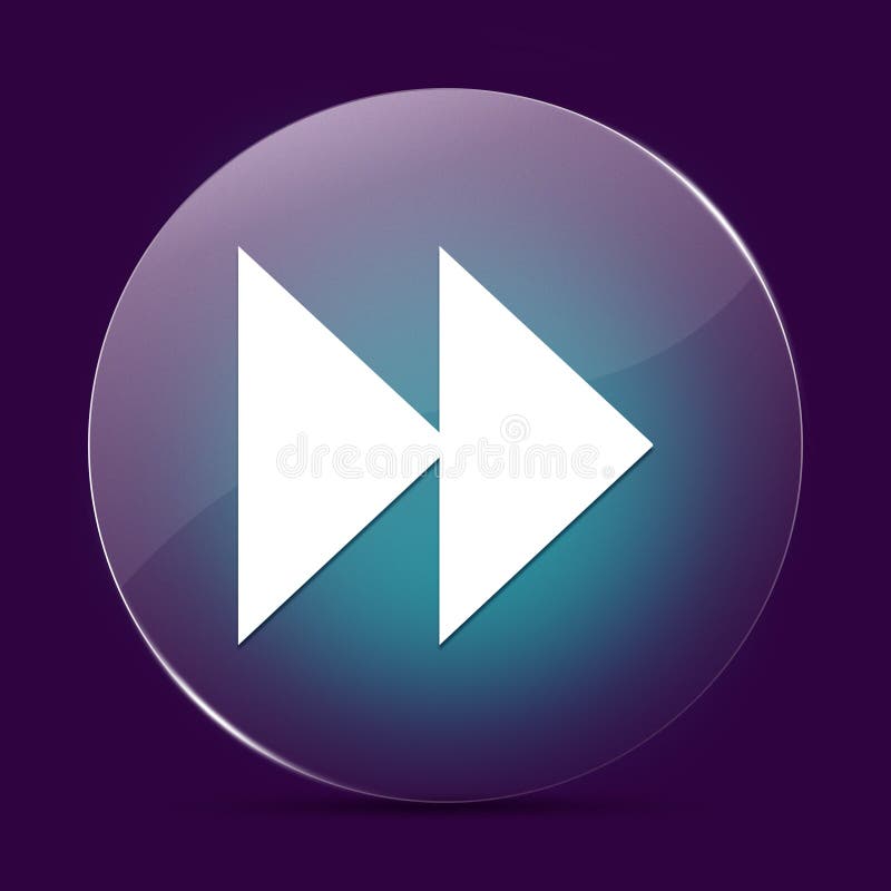 Jump Forward Moonlight Glass Round Button Abstract on a Dark Purple ...