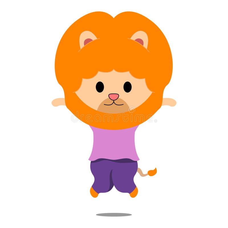 Jump - daily Fun Activities. Funny Character Vector Illustration Stock ...