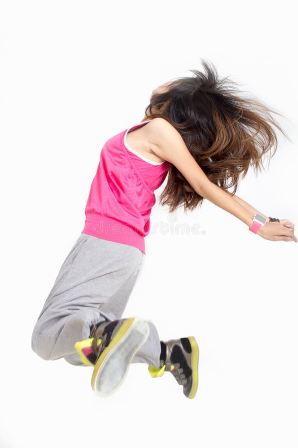 Jump girl stock image. Image of breakdancer, dancer, exercise - 26138027