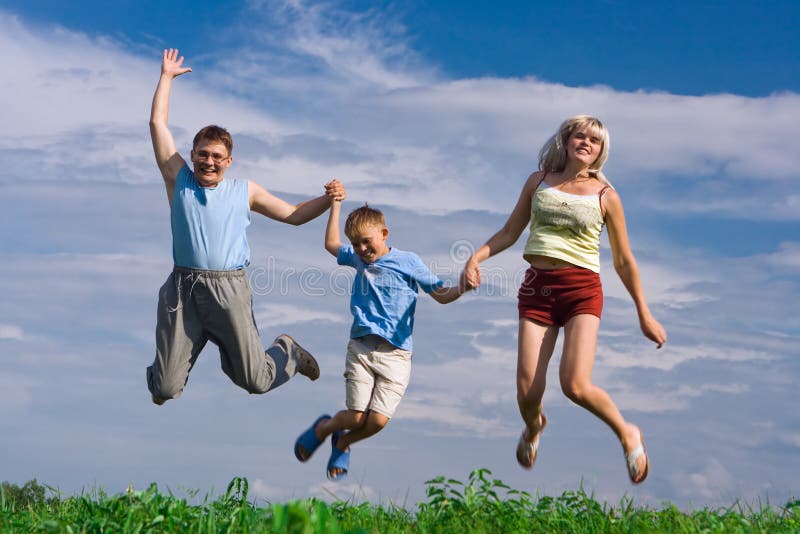 Running family stock photo. Image of happy, male, shirt - 782426