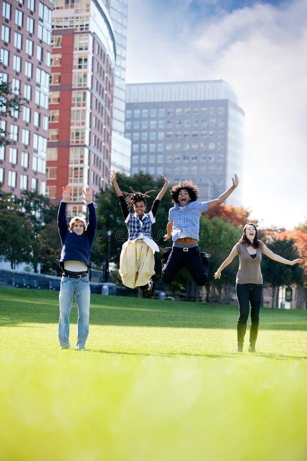 Jump for Joy stock photo. Image of happy, happiness, american - 11950296