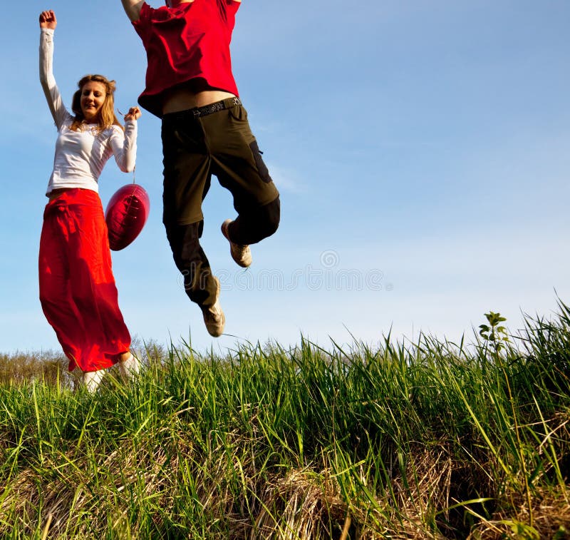 Jump stock photo. Image of mountains, summer, leisure - 54176100